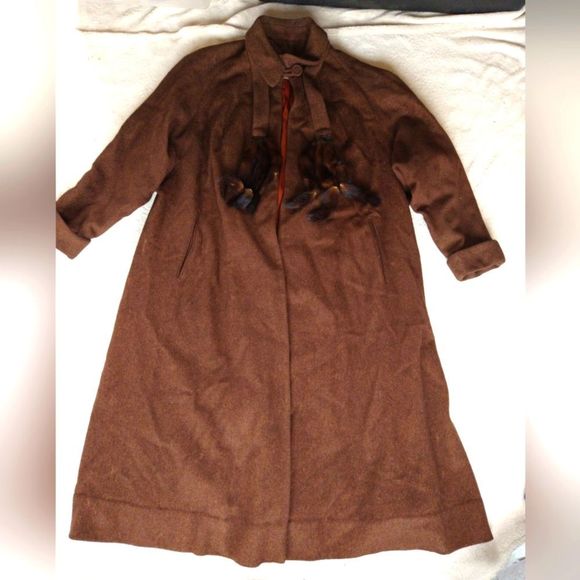 Harol Crest | Jackets & Coats | Vintageharold Crest Wool Trench Coat ...